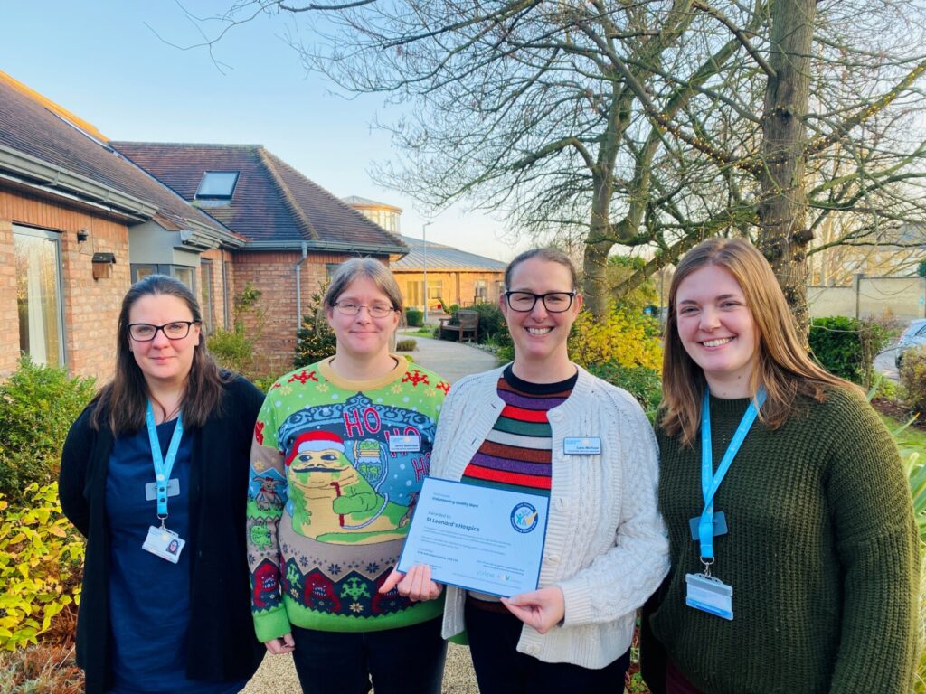 Volunteering Quality Mark attained - St Leonard's Hospice